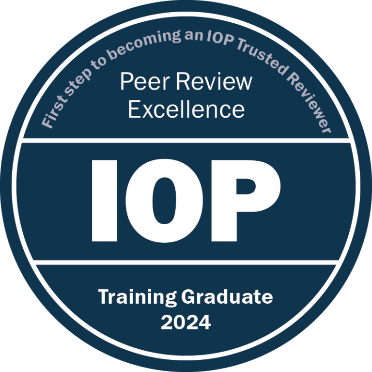 Reviewer training at IOP Publishing - IOPscience - Publishing Support